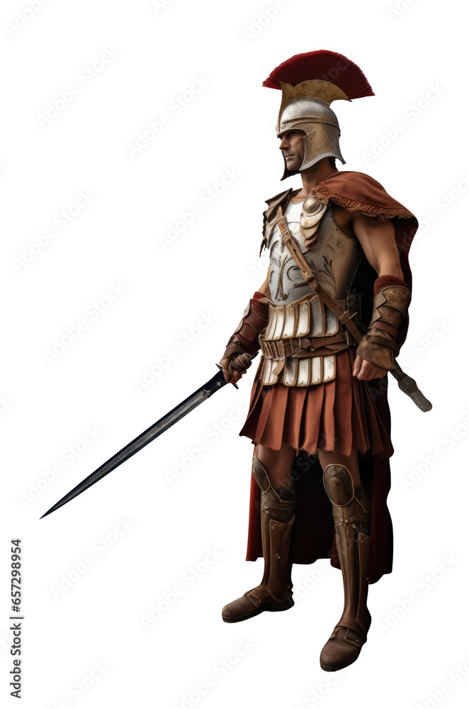 medieval knight soldier holding a sword. roman soldier. spartan soldier ...