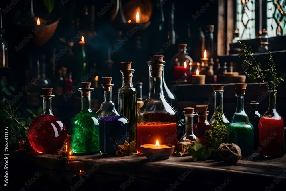 a magical world, potion-making is an art form. Describe a skilled ...