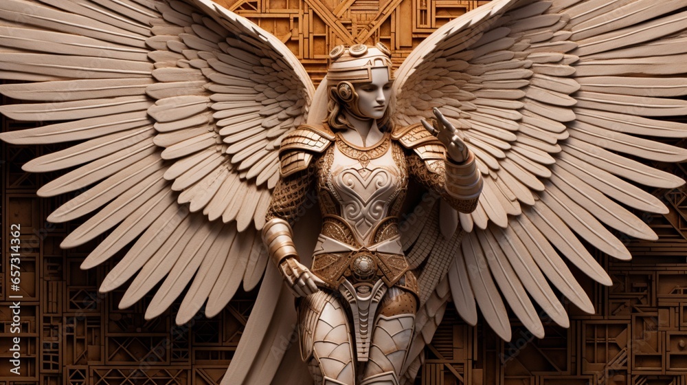 Beautiful fairy war images designed with clay illustration picture AI ...