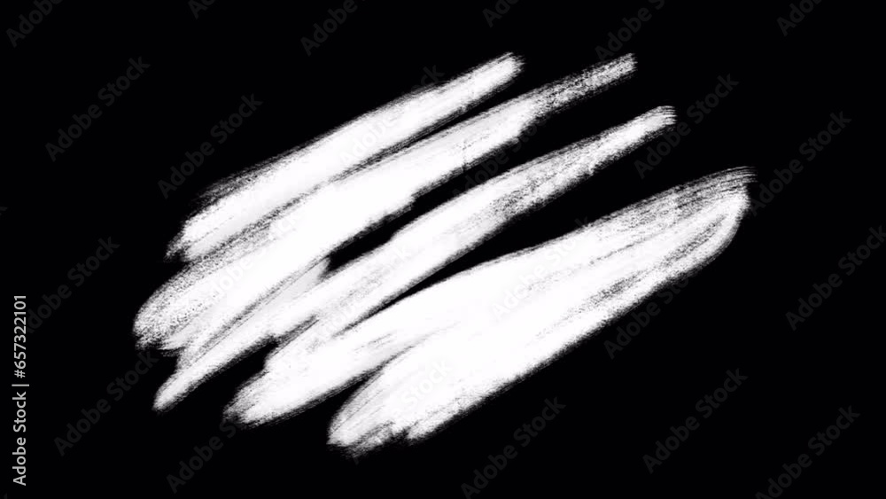 White brushes texture on a transparent background. Apply with masks for ...