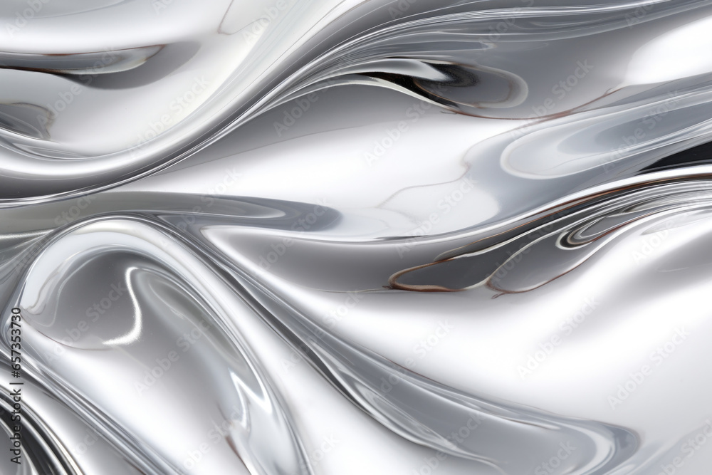 Texture of a polished chrome surface with a highgloss finish ...