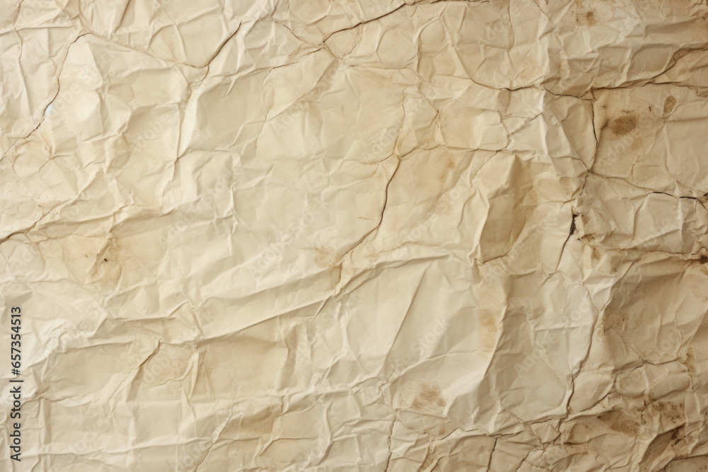 Closeup of a cled torn paper texture, highlighting its wrinkled and ...