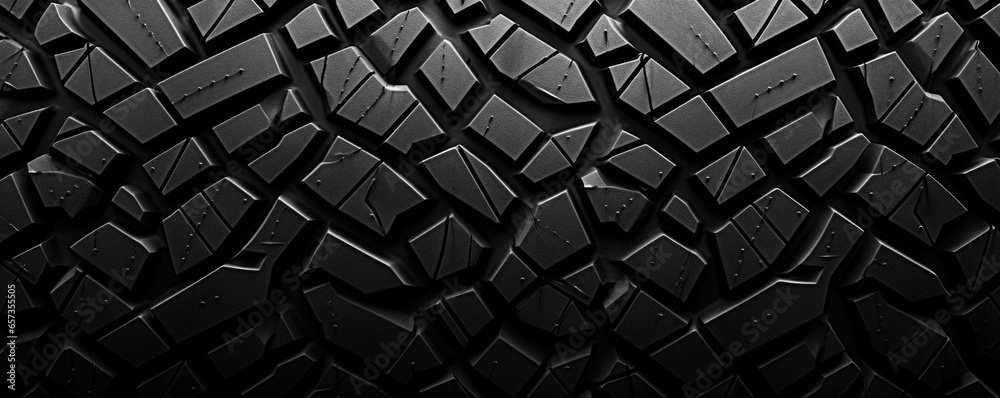 Texture of a diamondshaped tire tread, featuring multiple layers of ...