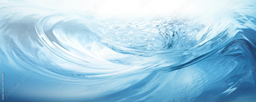 Upclose view of a whirlpool in water, with layers of overlapping ...