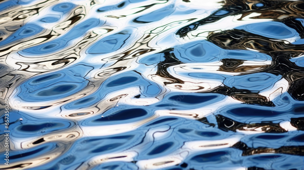 Texture of rippling silver pools The rippling surface of these ...