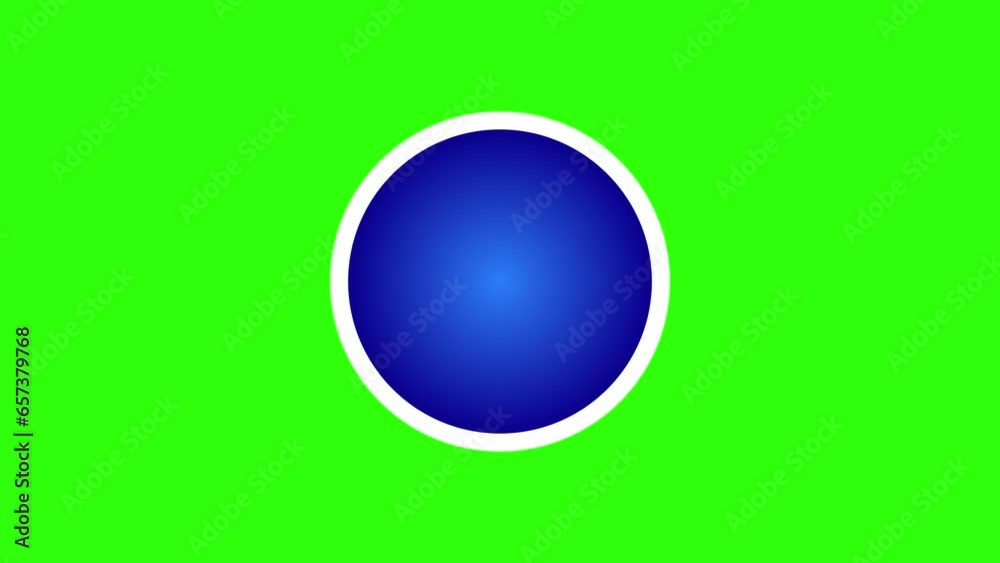 Basic circle background poop up channel logo animation greenscreen 4k ...
