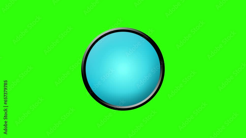 Basic circle background poop up channel logo animation greenscreen 4k ...