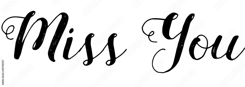Digital png illustration of miss you text on transparent background ...