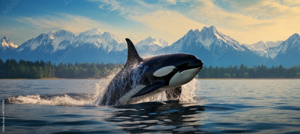 Orca whale Generative AI technology. Stock Photo | Adobe Stock