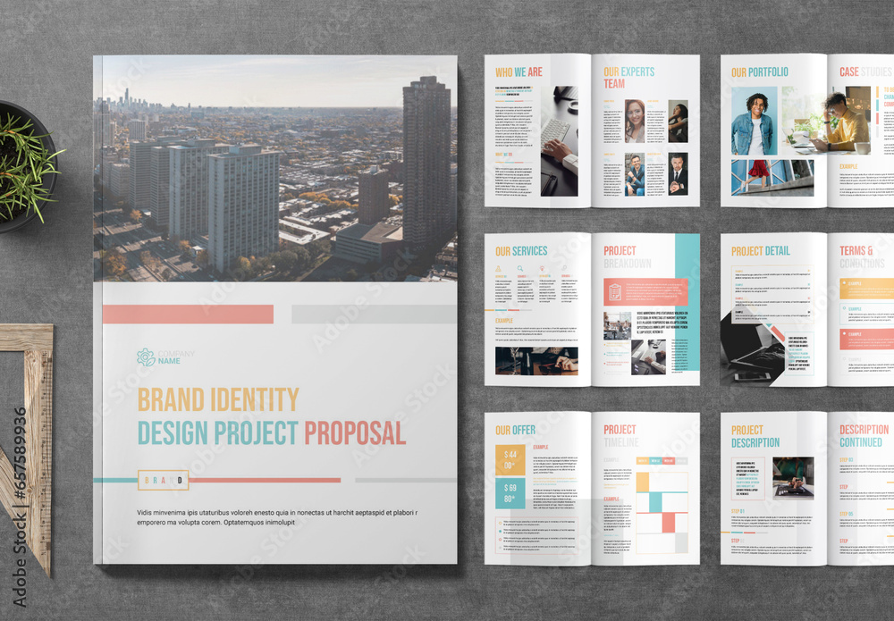 Brand Identity Proposal Layout Stock Template | Adobe Stock