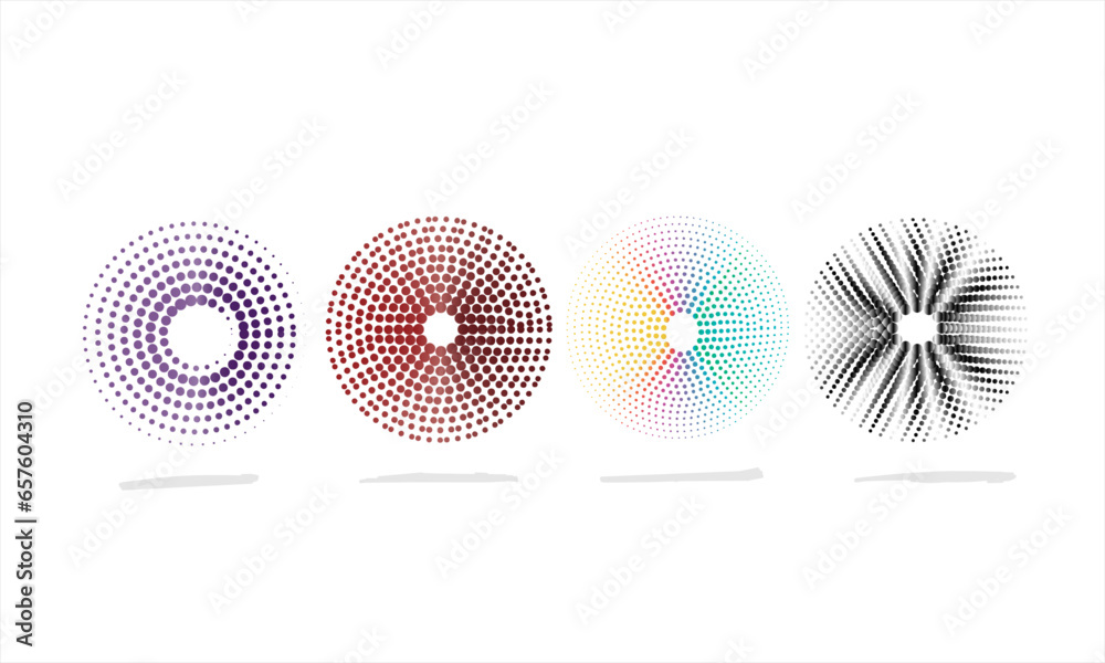 abstract background with circles. Vector illustration set of abstract ...
