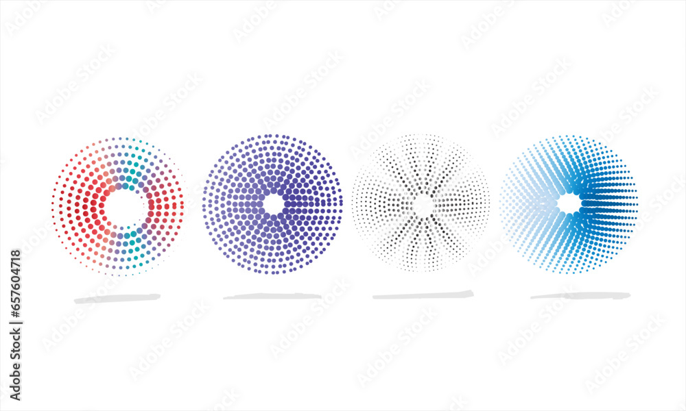 Vektorová grafika „Vector illustration set of abstract colorful ... Vektorová grafika „Vector illustration set of abstract colorful ...