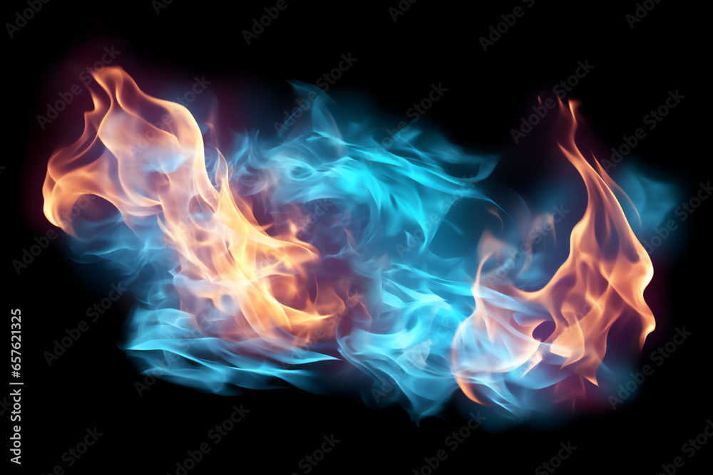 No smoke without fire on a black background outlining the concept of ...