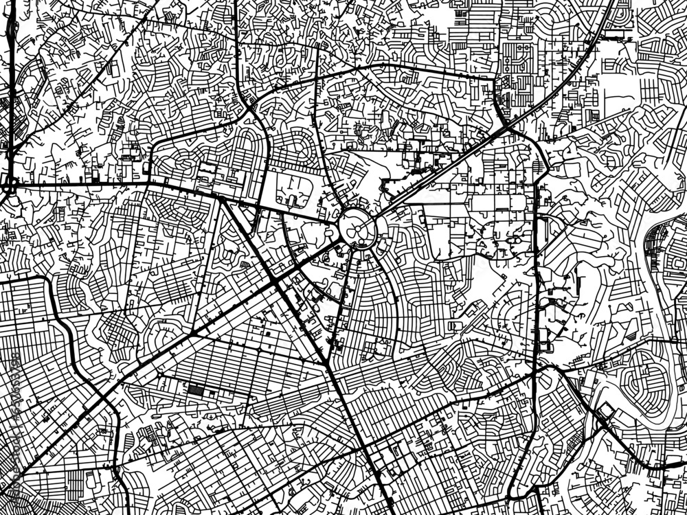 Vector road map of the city of Quezon City in the Philippines with ...