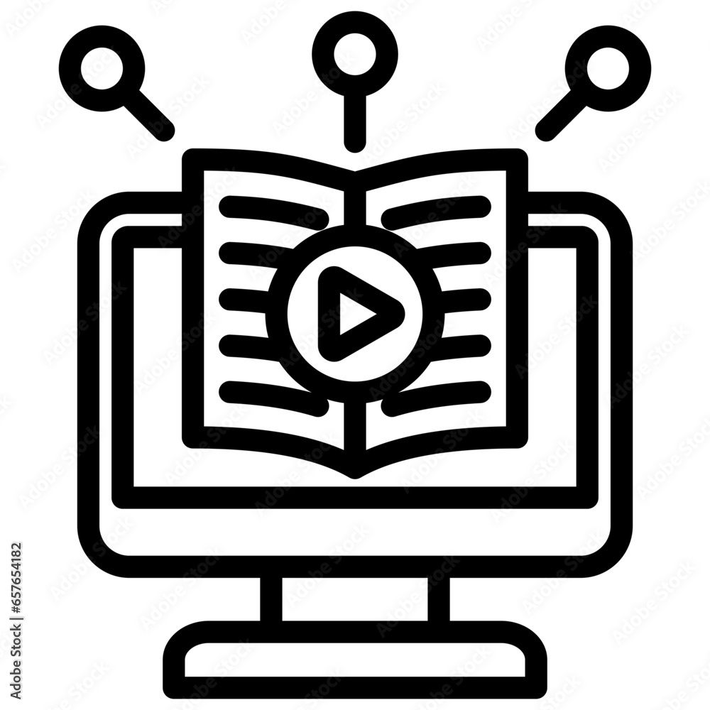 Scorm Outline Icon Stock Vector | Adobe Stock