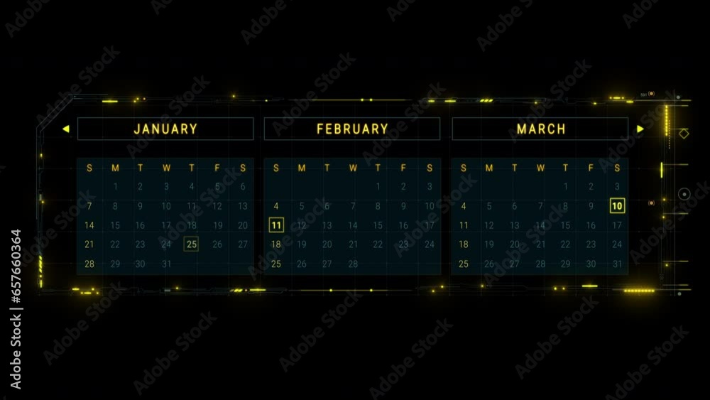 Monthly Calendar Template. Week Starts on Sunday. Bright Orange ...