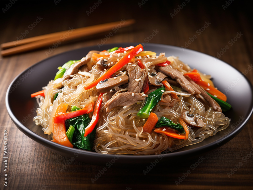 Japchae (also spelled chapchae or 잡채 in Korean) is a popular Korean ...