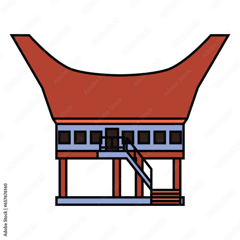 Rumah Adat Tongkonan Traditional House From Toraja Sulawesi Selatan