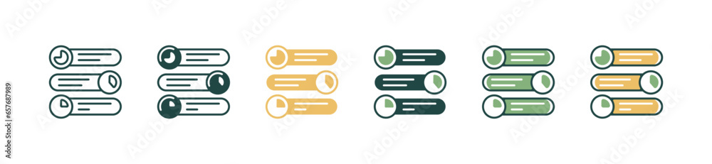 simple task list diagram timeline schedule icon vector business time ...