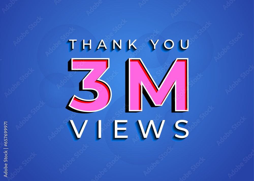 3 million views. views icon. views banner. 5 million view. 30 million ...