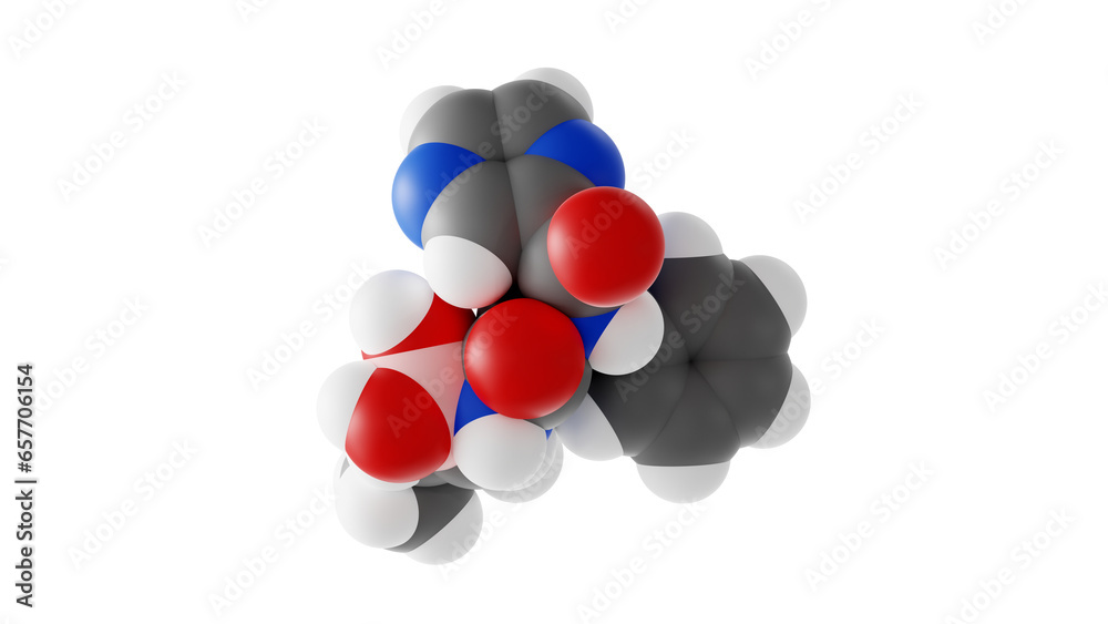 bortezomib molecule, velcade molecular structure, isolated 3d model van ...