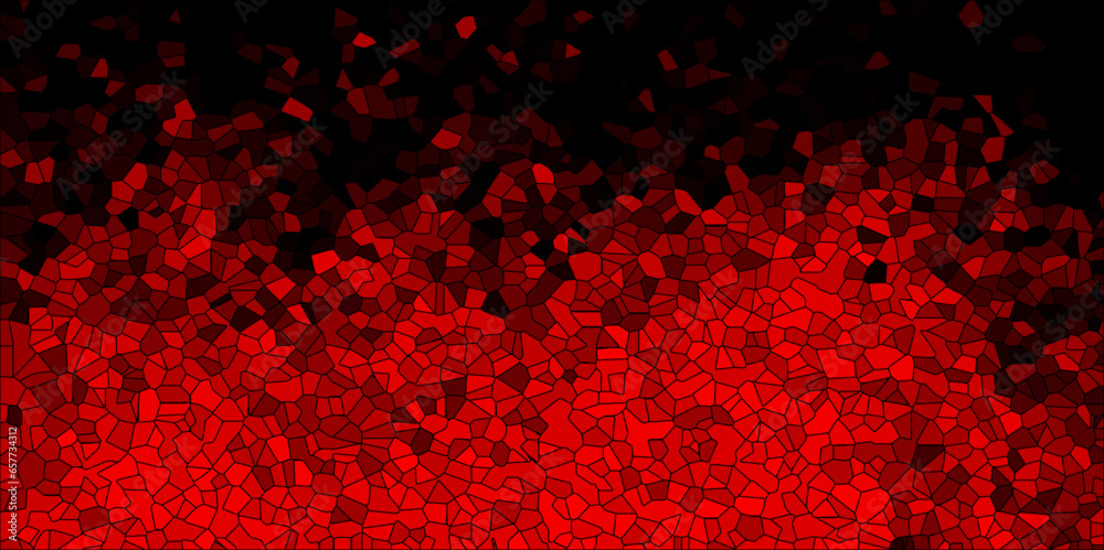 Dark red and black Broken Stained Glass Background with black lines ...
