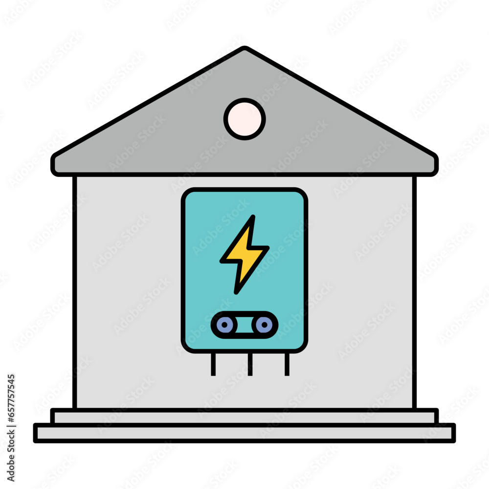 uninterruptible power supply vector color icon design, Handyman ...