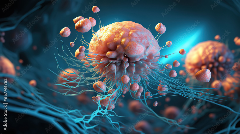 Diagram showing ovarian cancer. Generative Ai Stock Illustration ...