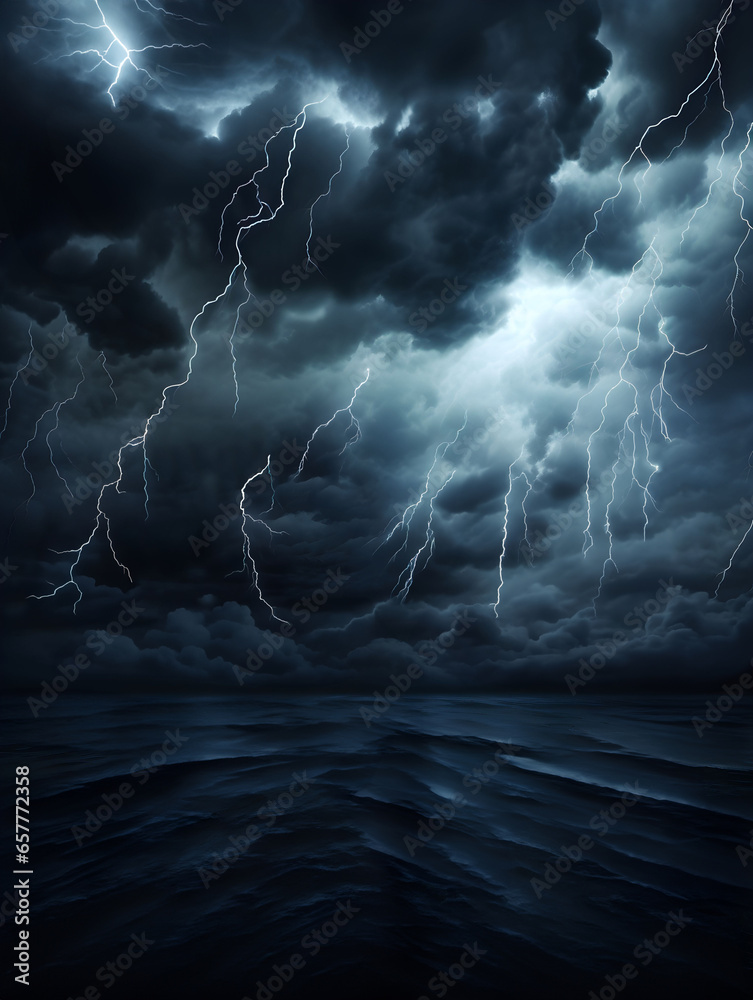 Big storm in the sky, sky background with cumulonimbus clouds ...