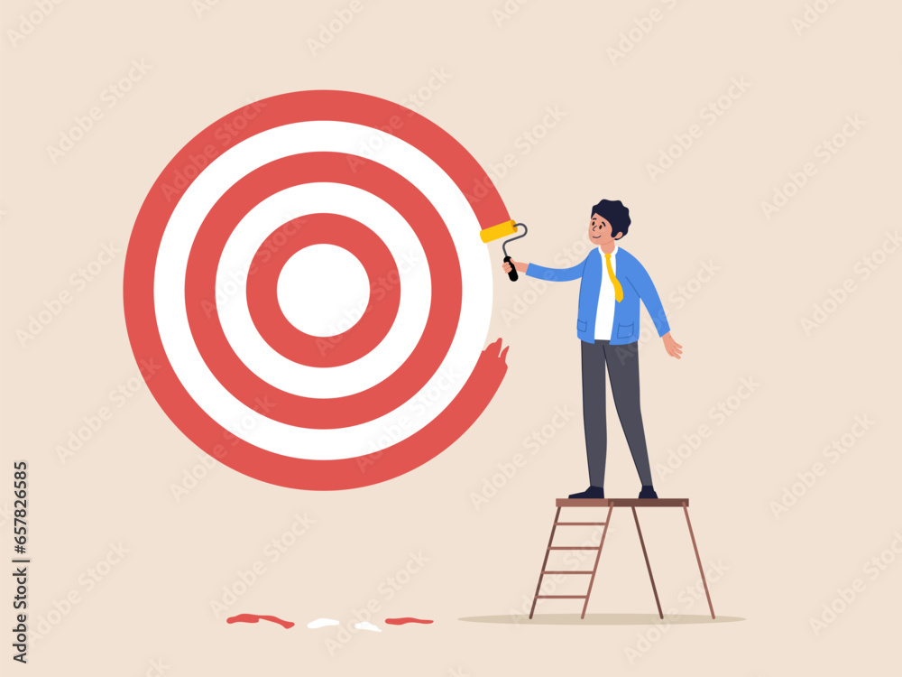 Achievement concept. Purpose, set business goal or target, KPI, key ...