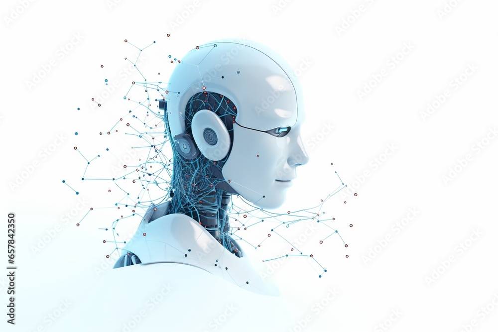 Machine learning reaction and ai artificial intelligence Stock Illustration | Adobe Stock