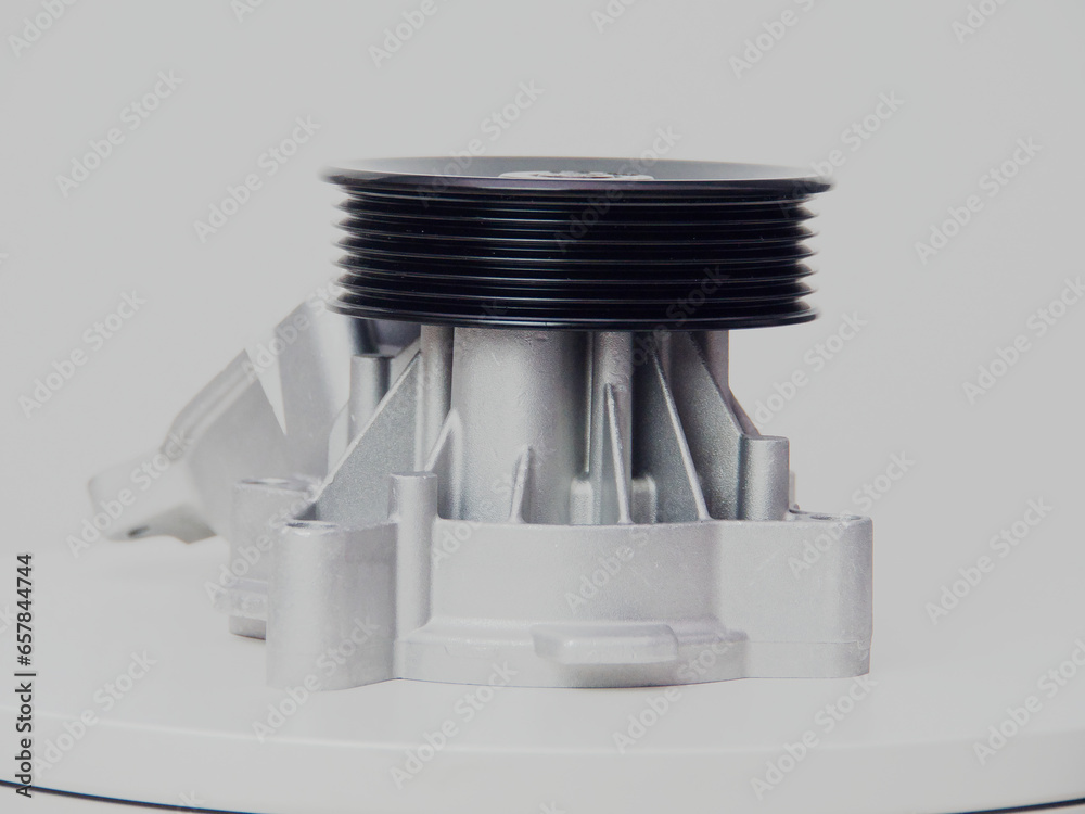 Water pumps motor for car isolated on white background Image Stock ...