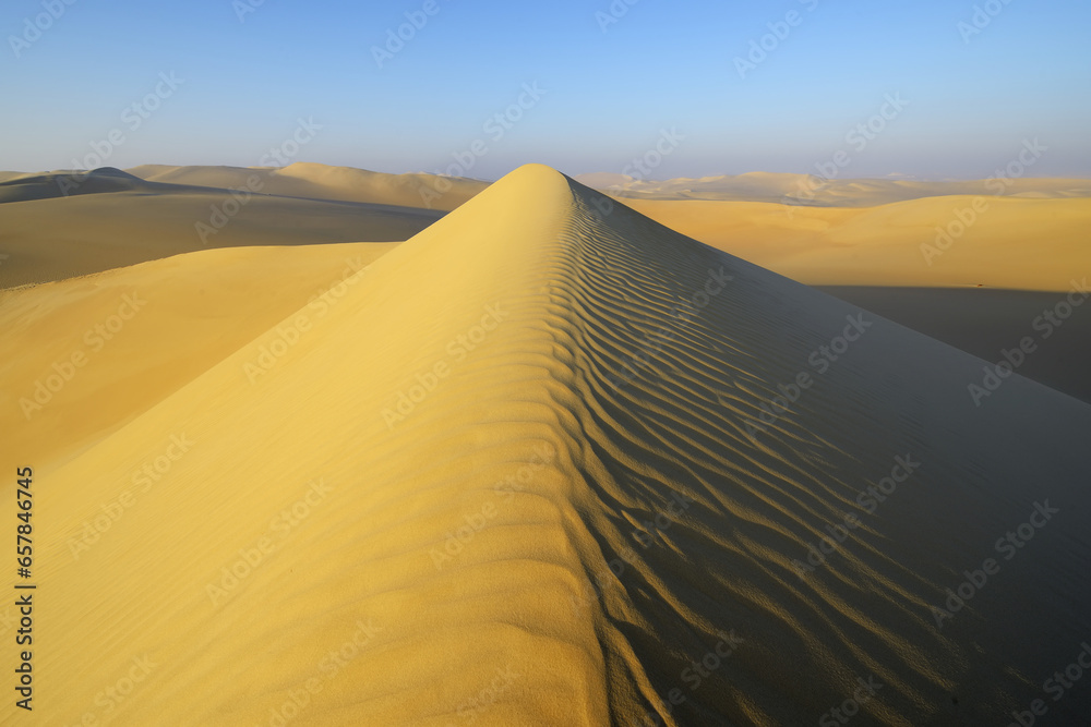 Scenic view of Sand Dunes, Matruh, Great Sand Sea, Libyan Desert ...