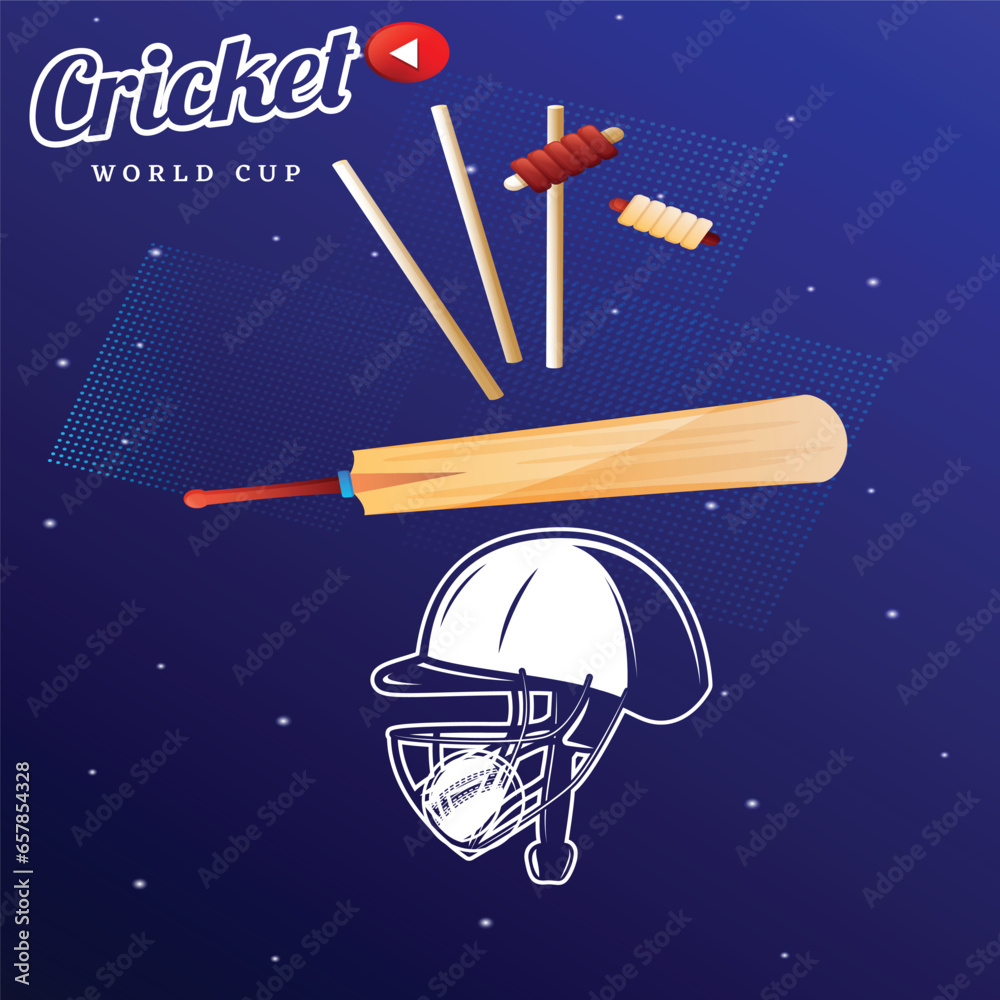 International World Cup cricket minimal isolated logo vector design ...