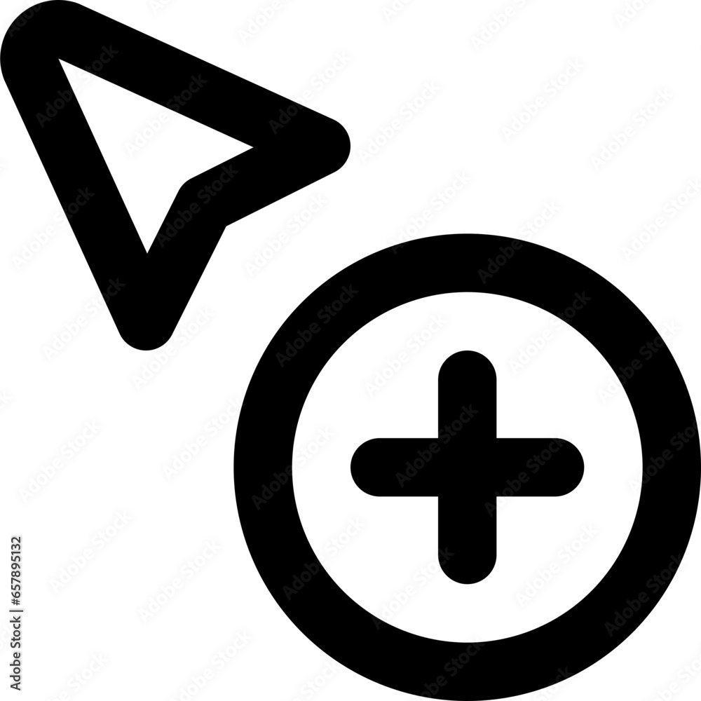 Cursor plus icon, Cursor with plus symbol, Add cursor icon, Cursor ...