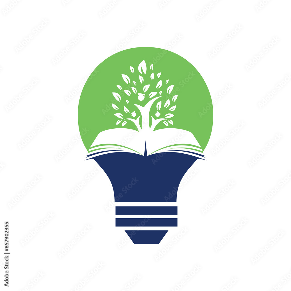 Education tree growth on book idea png logo. Students with Graduation ...