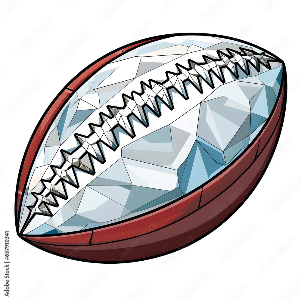 ภาพประกอบสต็อก cartoon clipart of an American football made from ...