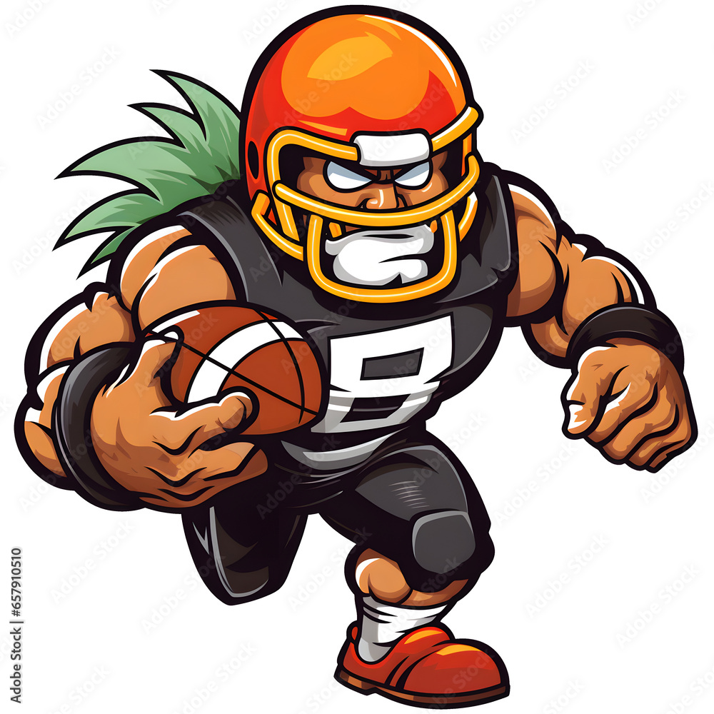 cartoon clipart of american football player, american football clipart ...
