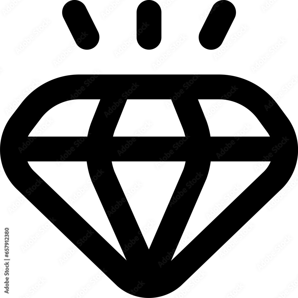 Vecteur Stock Precious gem symbol, Gemstone emblem, Sparkling diamond ...