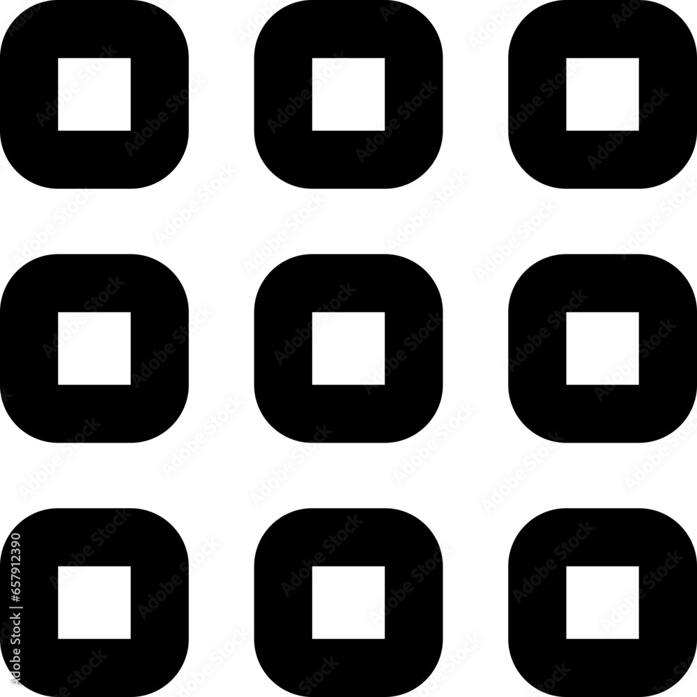 Grid pattern symbol, Graphical grid icon, Grid structure emblem ...