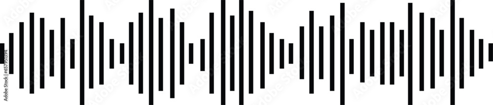 Music player sound bar. Audio speech spectrum noise. Sound wave of ...