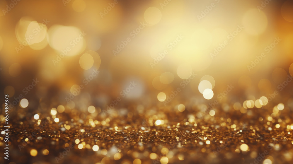 Gold Shiny Glitter Background, Abstract, Generative AI Stock ...