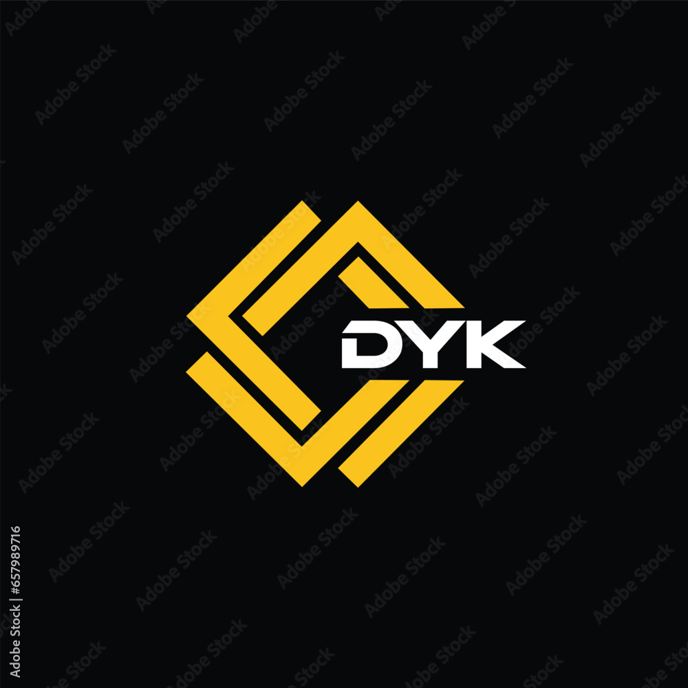 DYK letter design for logo and icon.DYK typography for technology ...