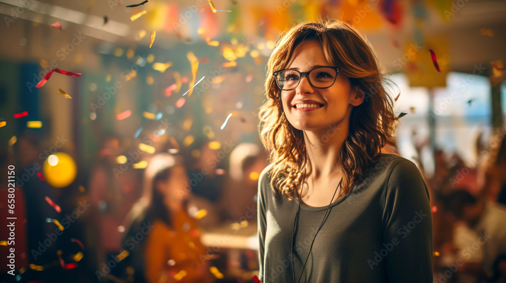 Dazzling Farewell Bash: Celebrating in Style with Confetti at the Party ...