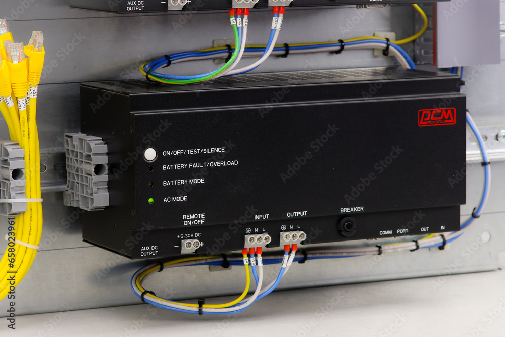 The uninterruptible power supply module is installed in an electrical ...