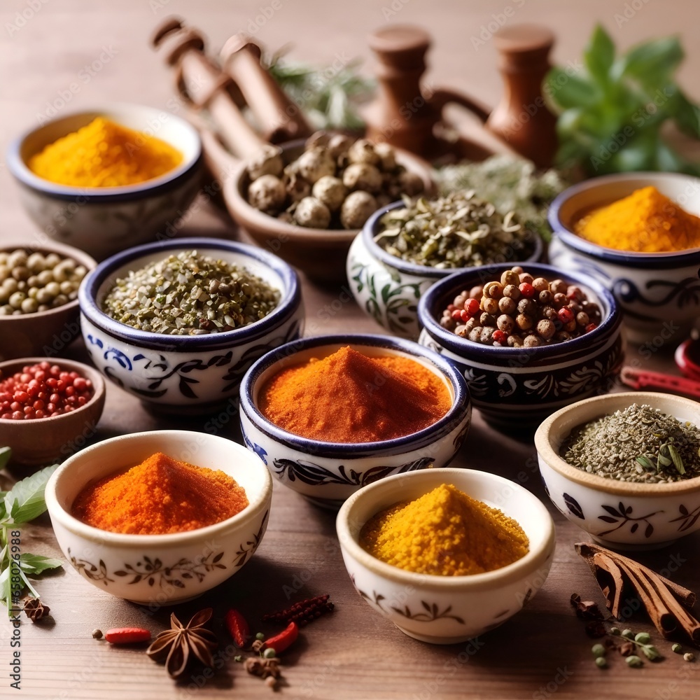 spice, food, pepper, spices, curry, ingredient, powder, bowl, seasoning ...