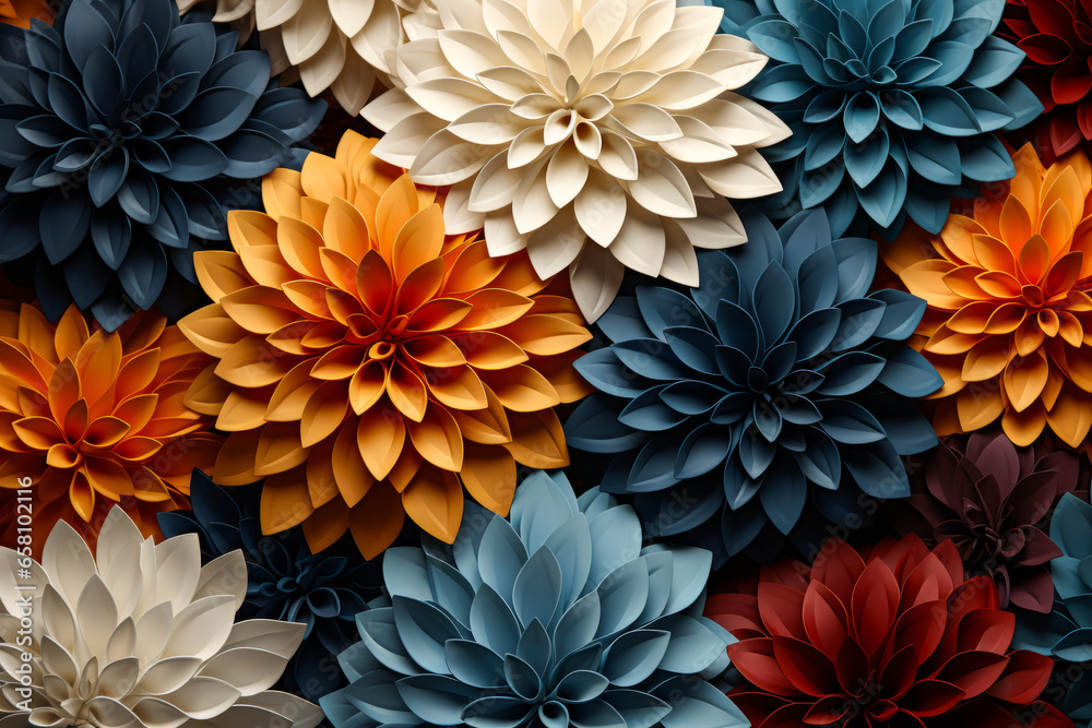 Stunning abstract design of two-dimensional shapes creating an optical ...