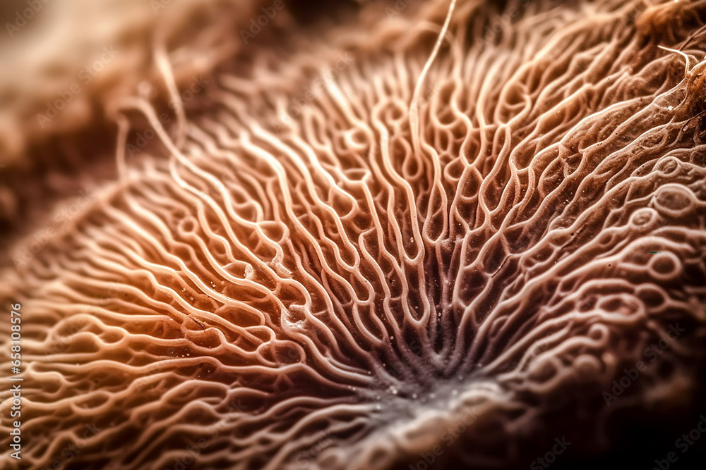 Foto de Macro photography of biological microorganisms.Human organs ...