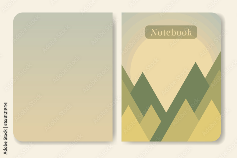 School notebook cover template colorful kids design. Printable ...