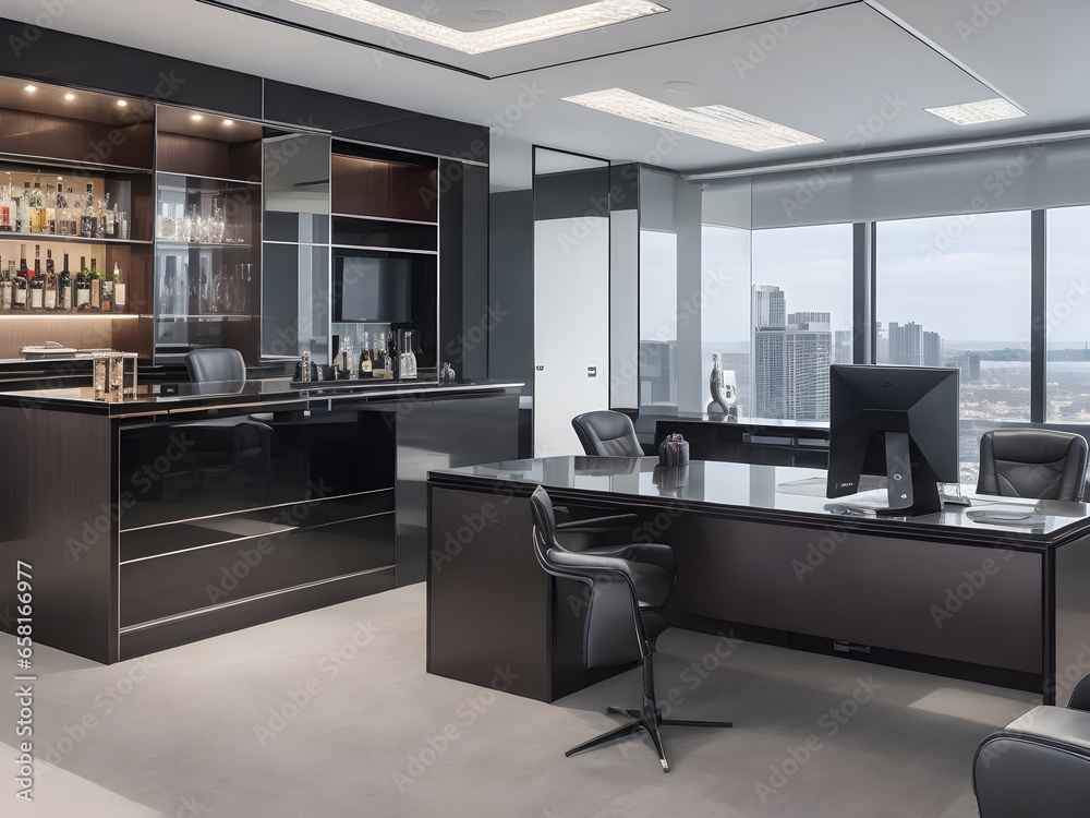 Step into the world of a powerful CEO with this stunning private office ...